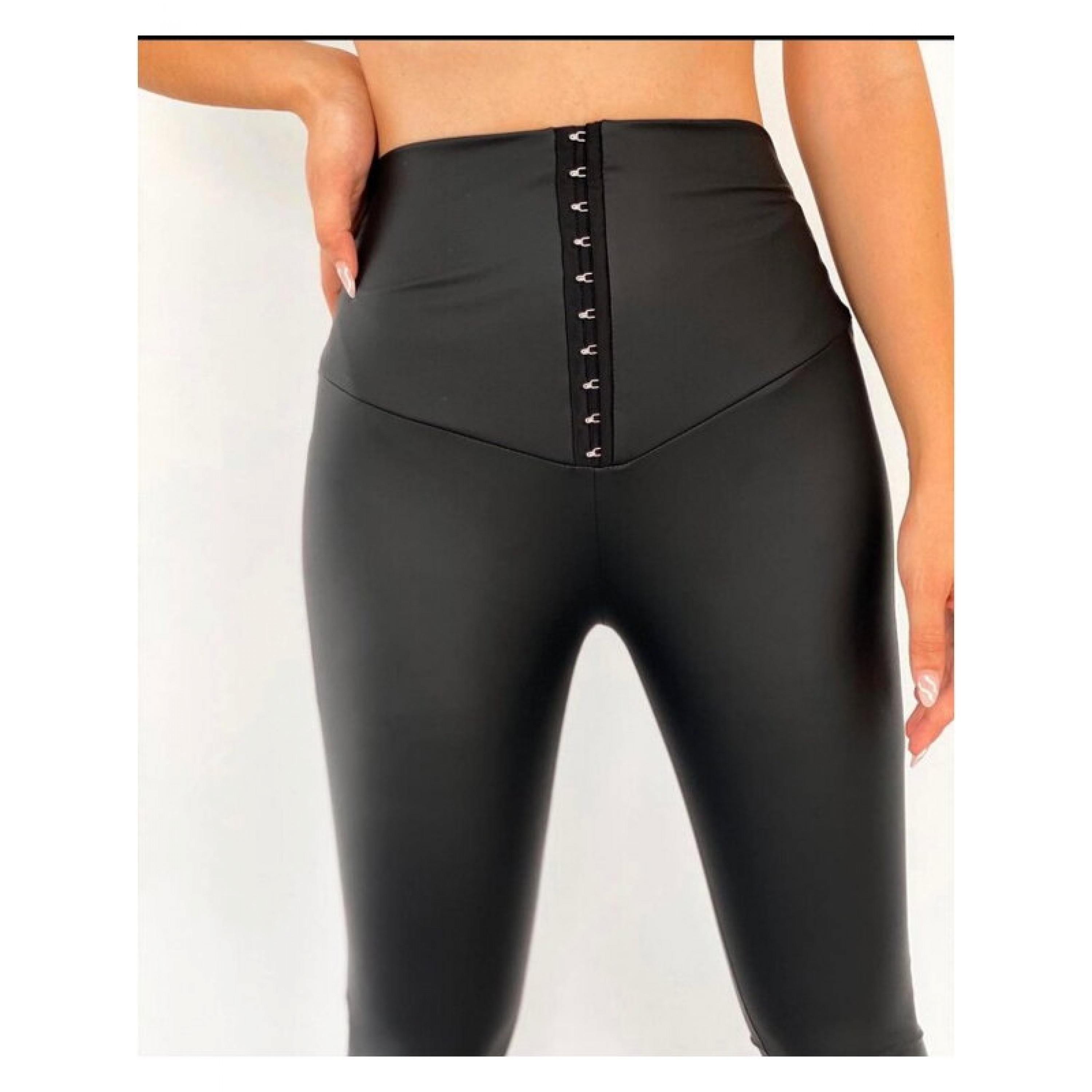 Colanti din piele ecologica, cu corset modelator - Promotie Colanti din ...